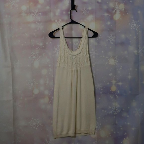 Dresses | Vintage Cream Colored Knit Dress | Poshmark